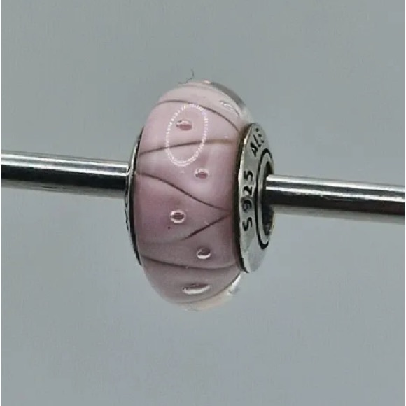 Pandora | Jewelry | Pandora Pink Looking Glass Triangle Murano | Poshmark